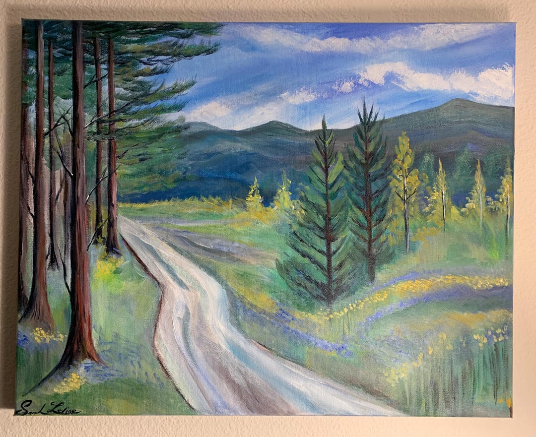 Sierra Nevada Redwood Trees at Paha Campground 20x16 Inches Acrylic ...
