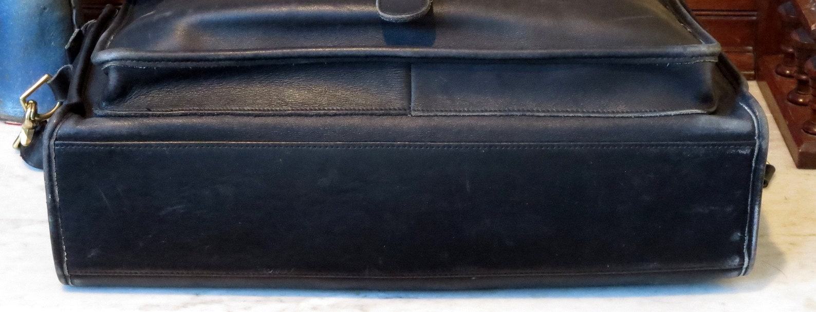 Coach Harrison Multi-compartment Briefcase in Black Leather - Etsy