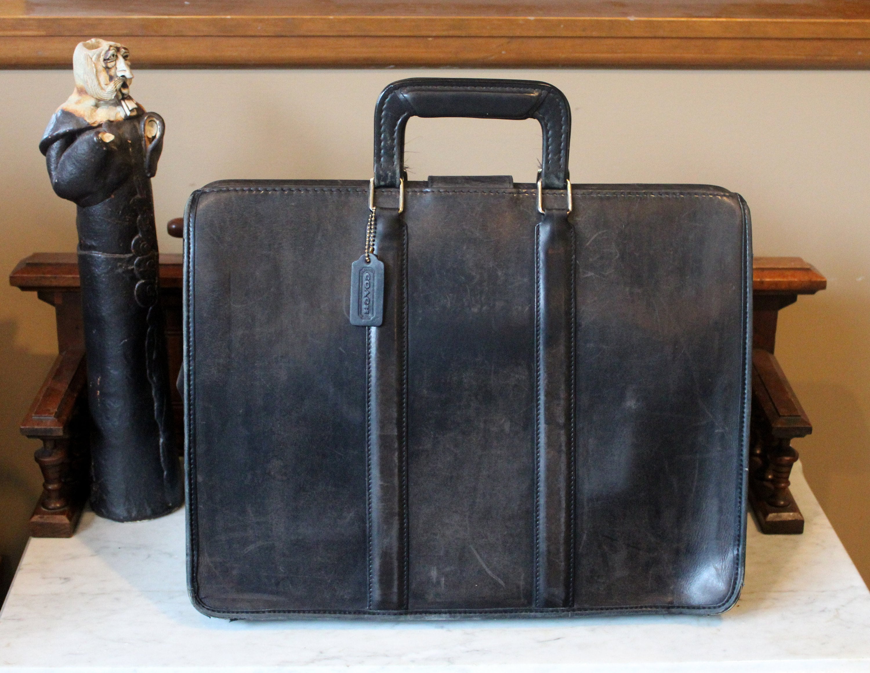 Coach Briefbag Gladstone Style Briefcase Black Leather Style | Etsy