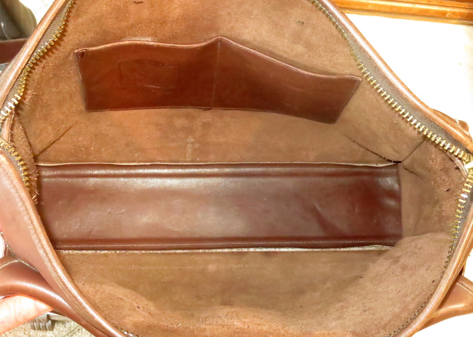 SALE Coach Harrison Briefcase in Mahogany Leather With Brass Hardware ...