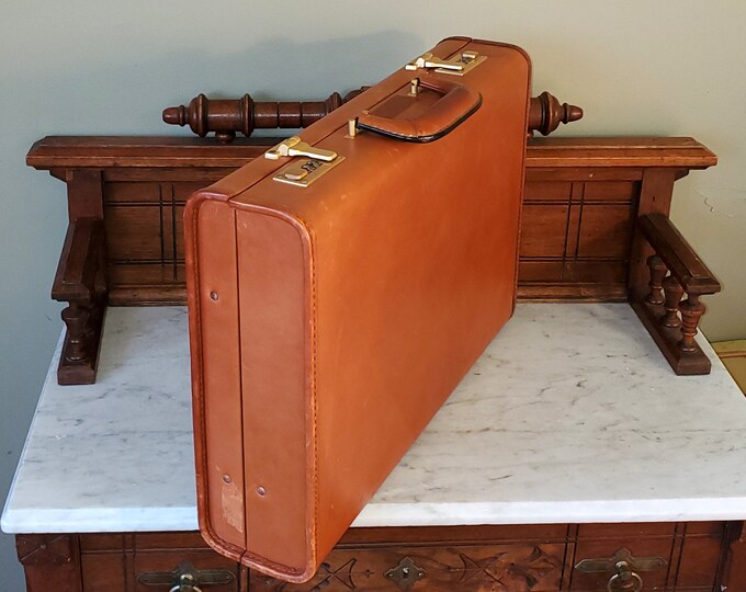 SALE Vintage Coach 4 Inch Attache Hard-sided Briefcase in British Tan ...