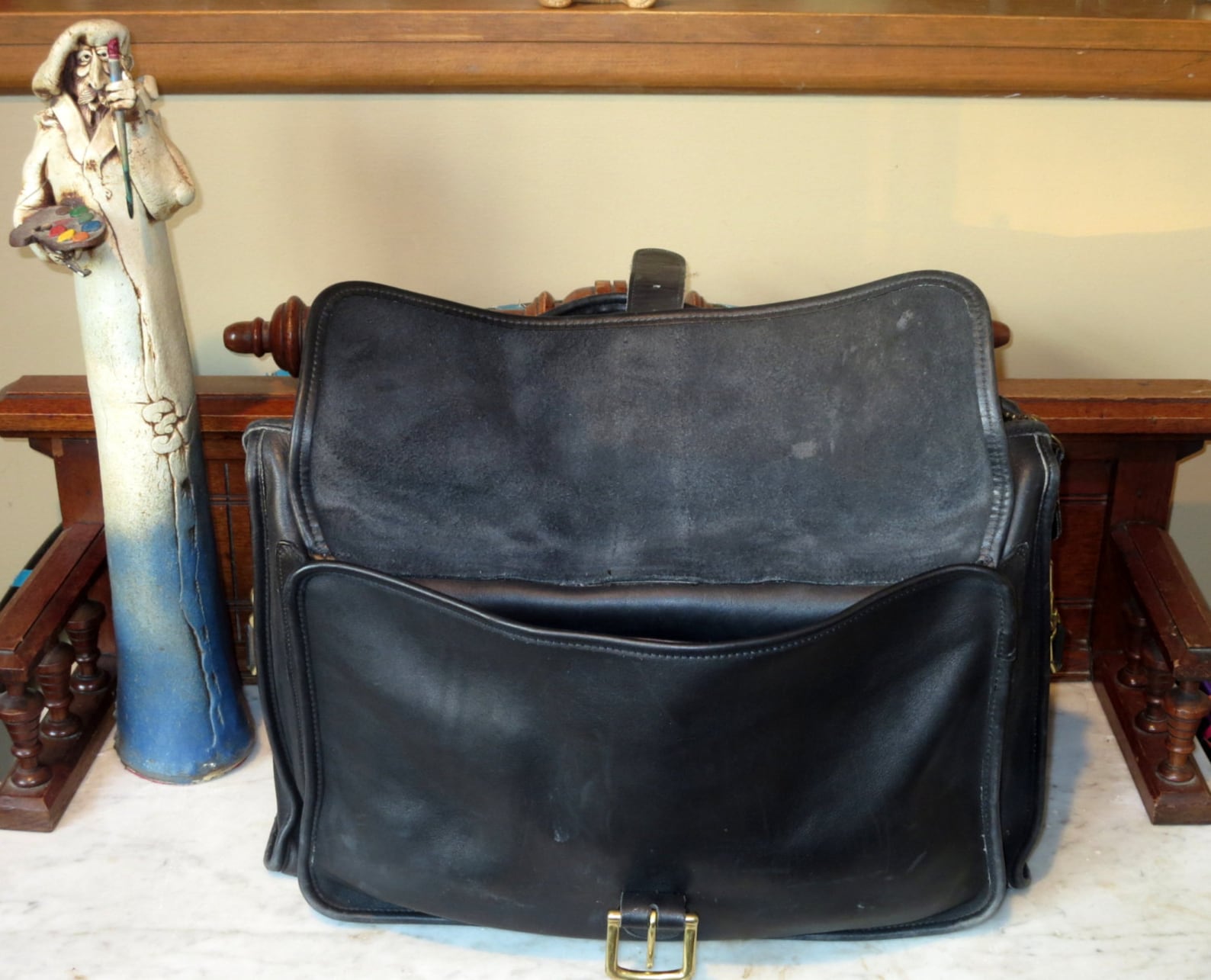 Coach Harrison Multi-compartment Briefcase in Black Leather - Etsy