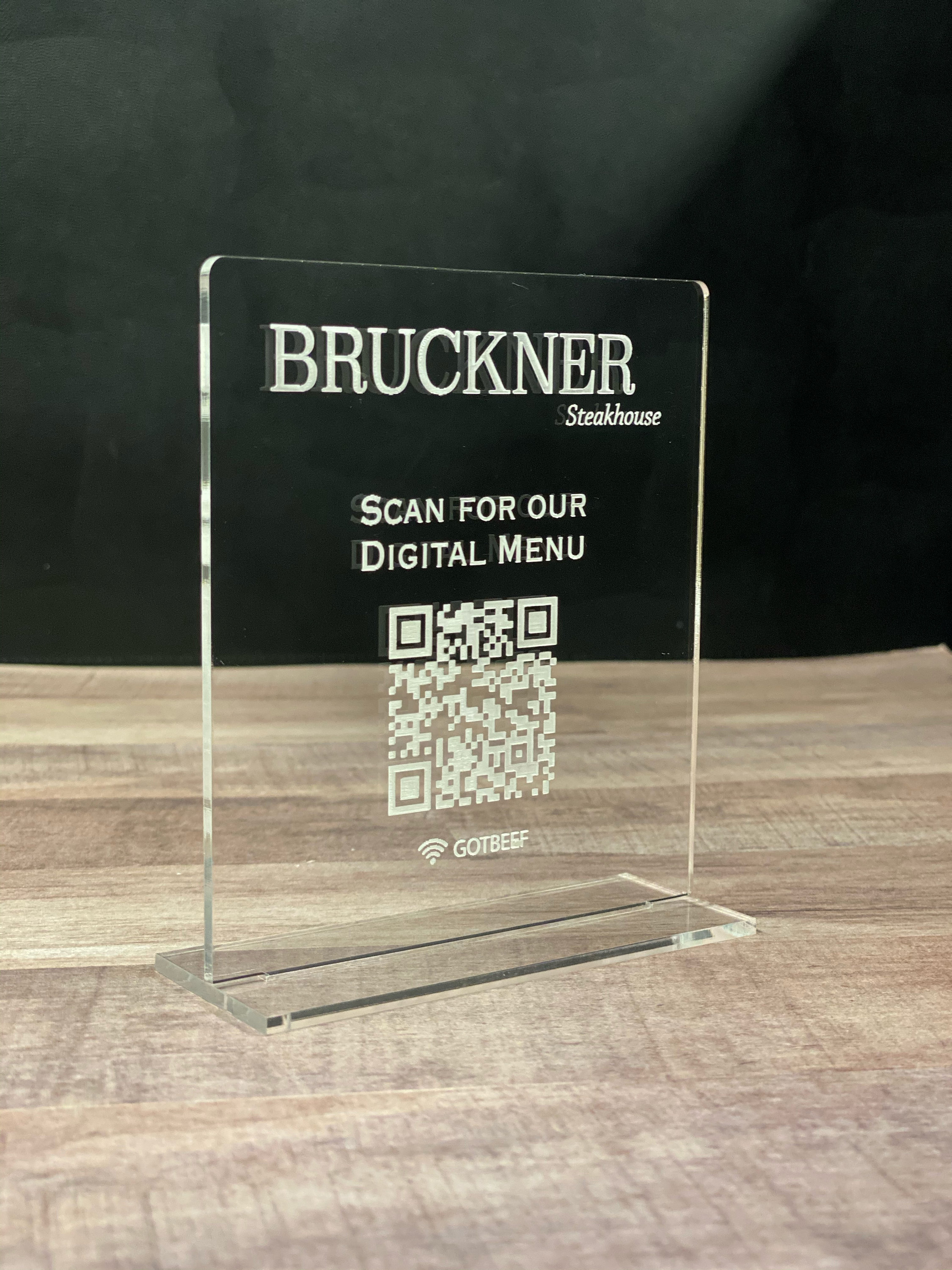 QR Code Placard for Your Digital Menus - Etsy UK