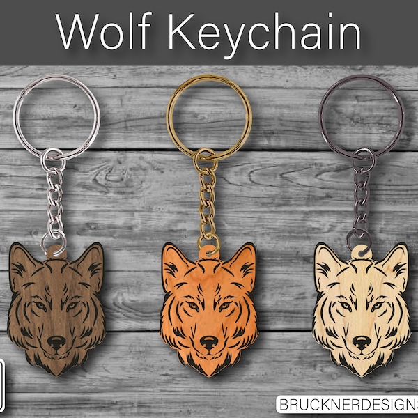 Wolf Keychain - Etsy
