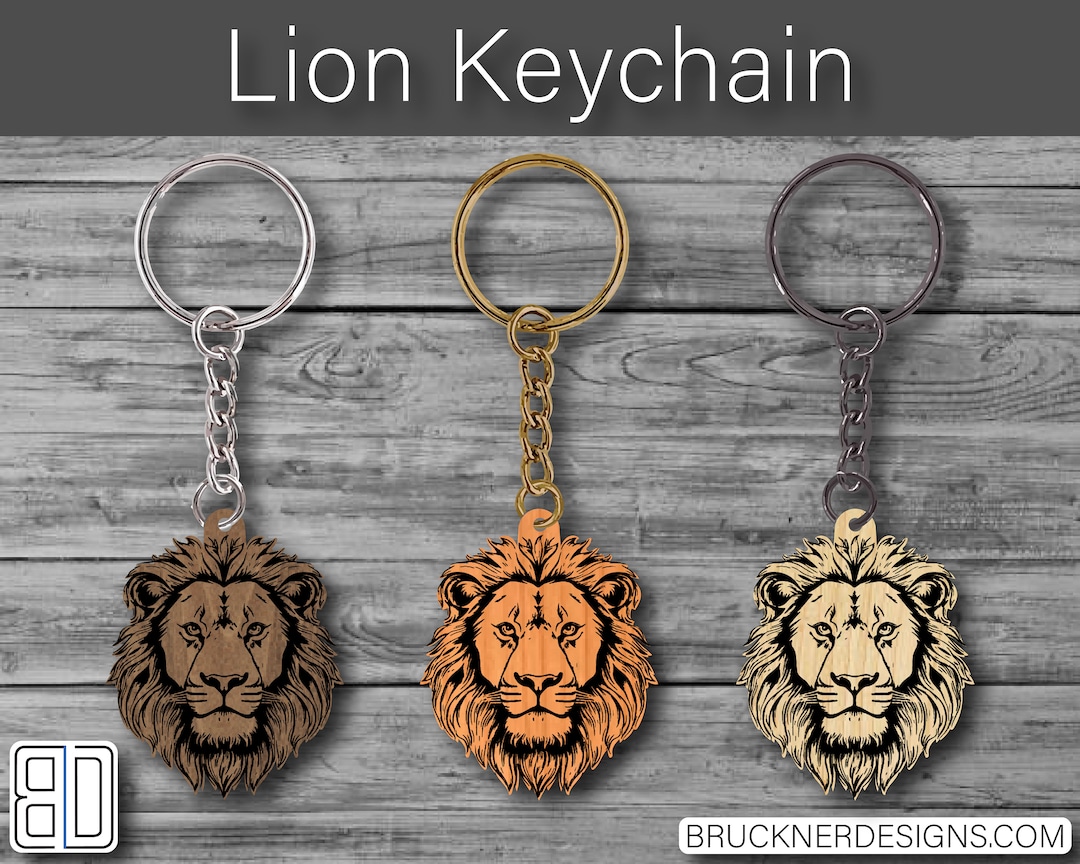 Lion Keychain - Etsy