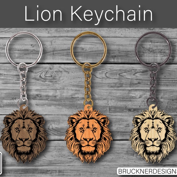 Lion Keychain - Etsy