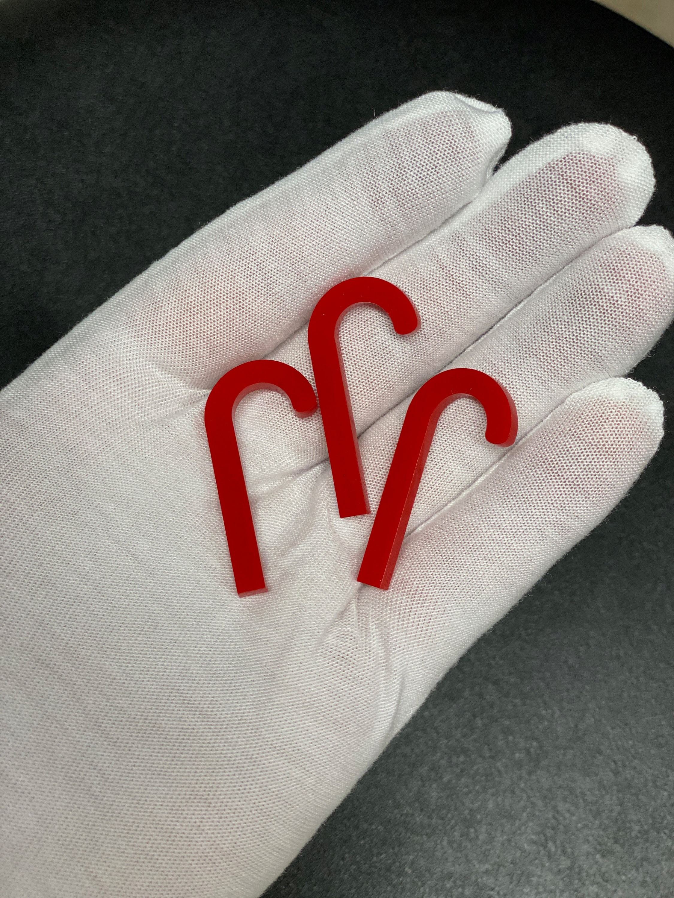 Mini Acrylic Candy Canes - Laser Cut for Crafting or Jewelry Making ...