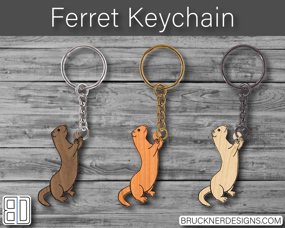 Ferret Keychain - Etsy Singapore