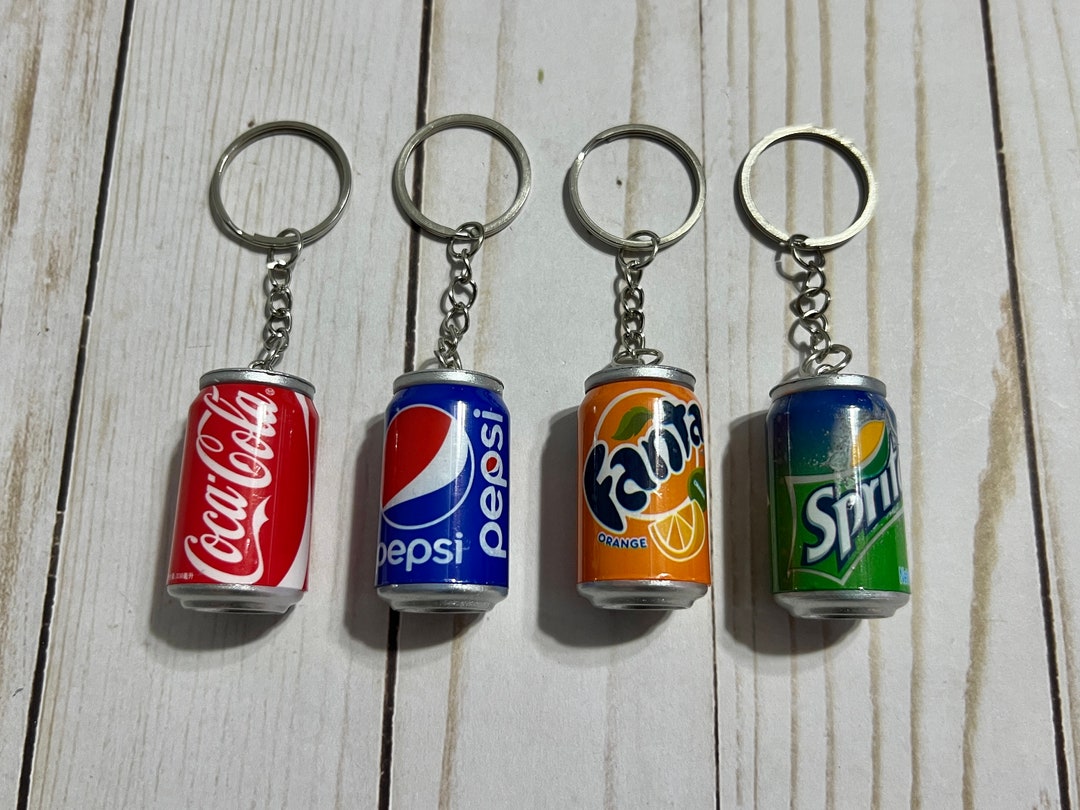 Mini Soda Keychains - Coke, Pepsi, Sprite, Fanta - Etsy
