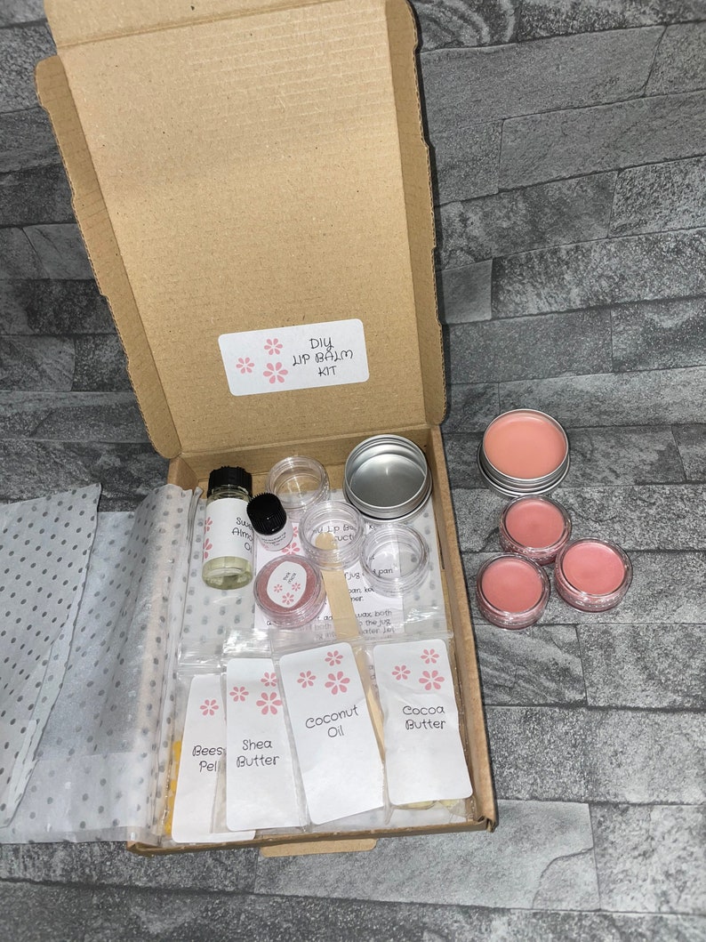 DIY Lip Balm Kit Make Your Own at Home - Etsy UK