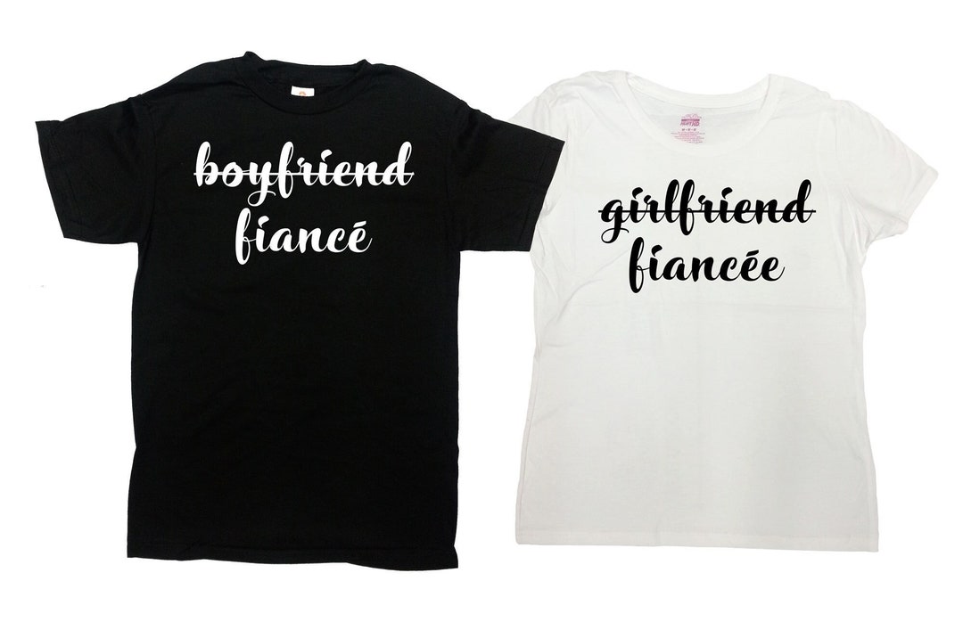 Engagement Shirts Matching Couples T Shirts Newly Engaged Gift for ...