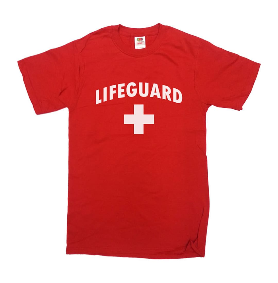 Lifeguard Shirt Swimming Pool T-shirt Safety Patrol Staff Tshirt Water ...