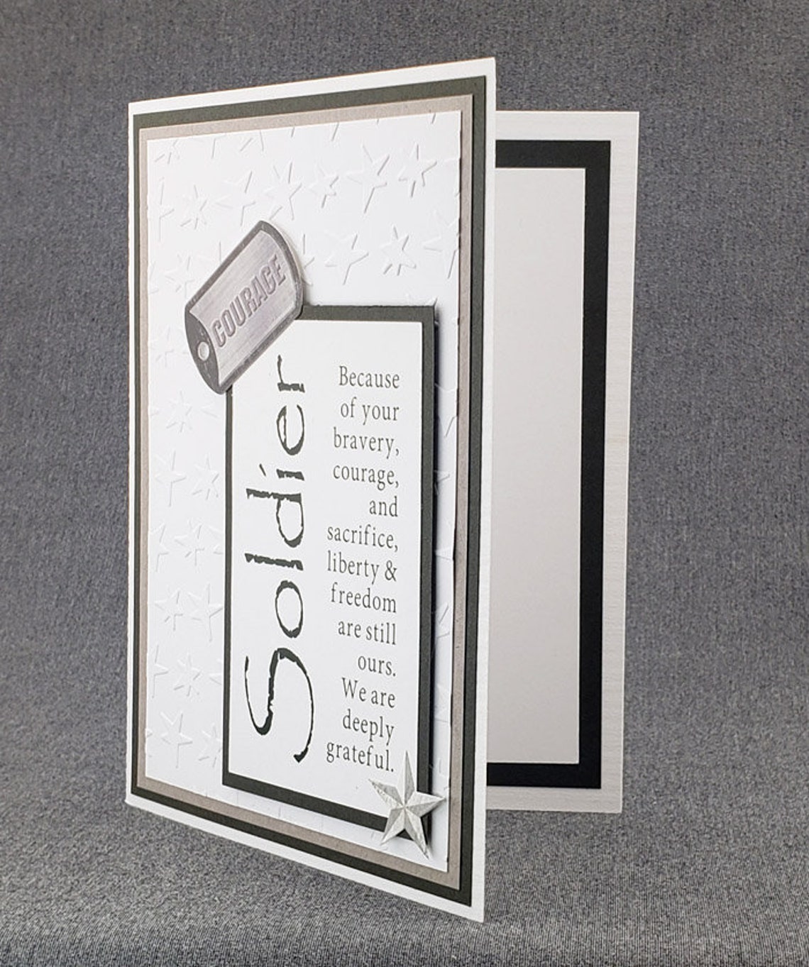 Handmade Soldier Card - Etsy