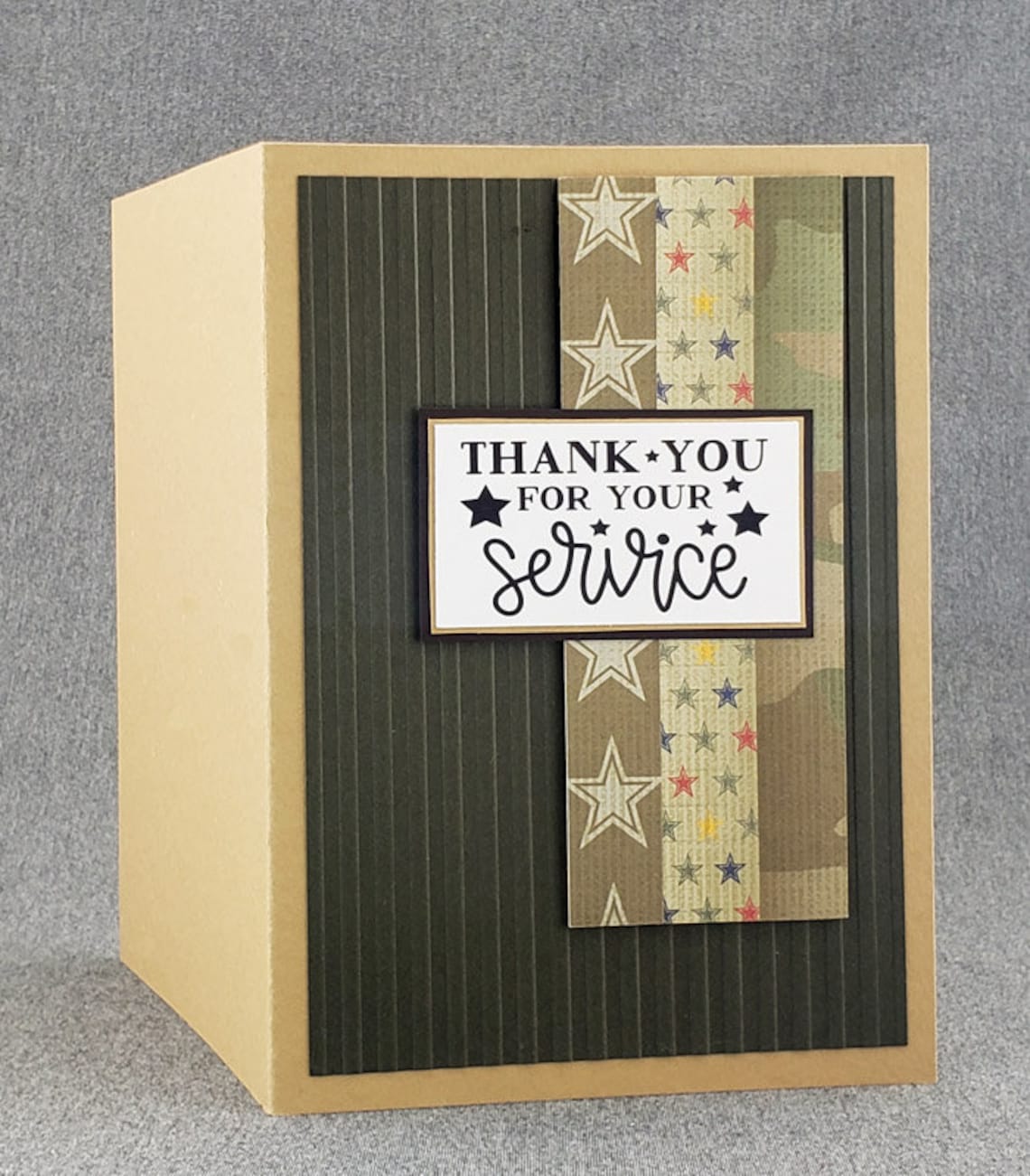 Handmade Soldier Thank You Card - Etsy