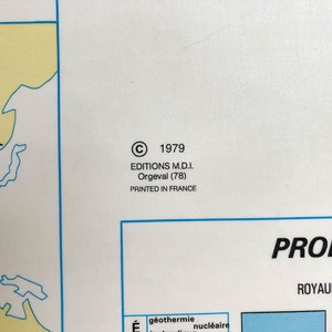Vintage School Map Agriculture in the EEC / Industrial Economy in the ...