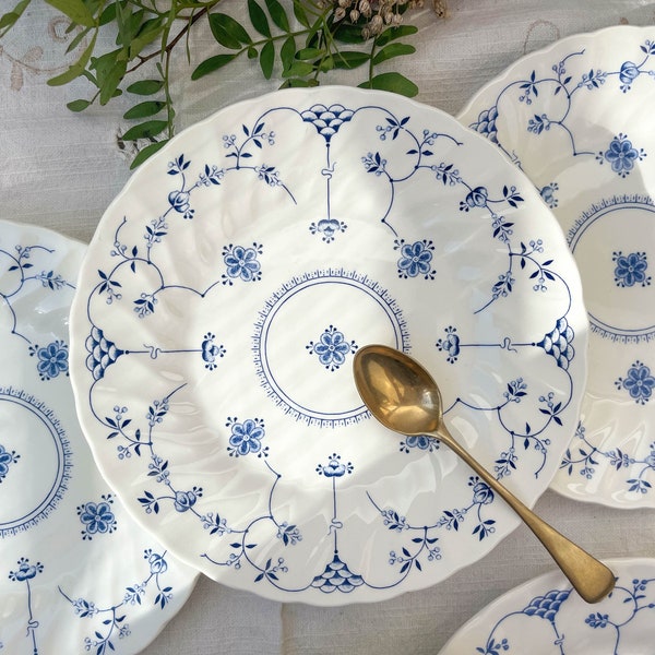 Blue Flower Plate - Etsy