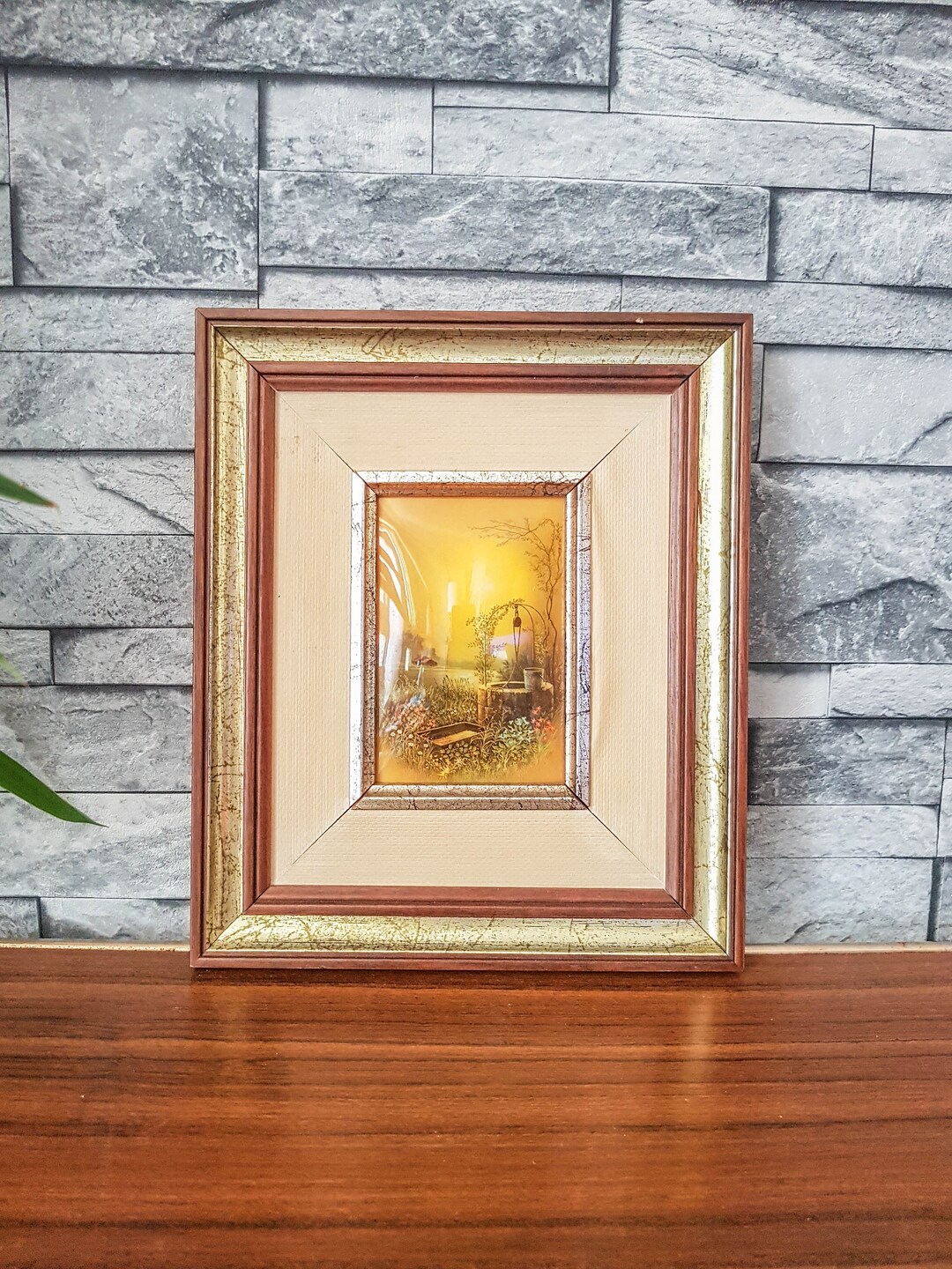 Convex Glass Frame Bubble Frame Landscape Illustration Bubbled Glass ...