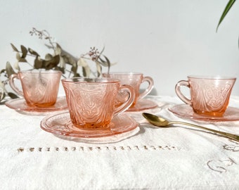 Pink Glass Cup | Etsy