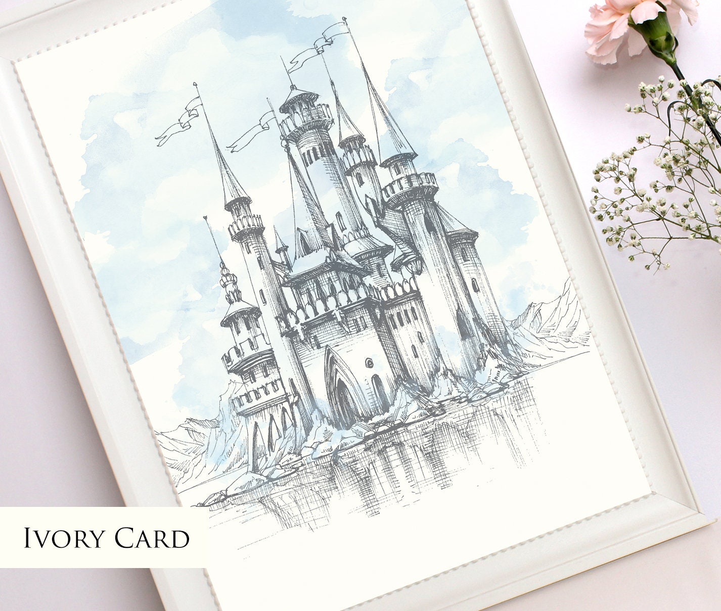 Disney Castle Wall Print Frozen Castle Home Wall Art | Etsy