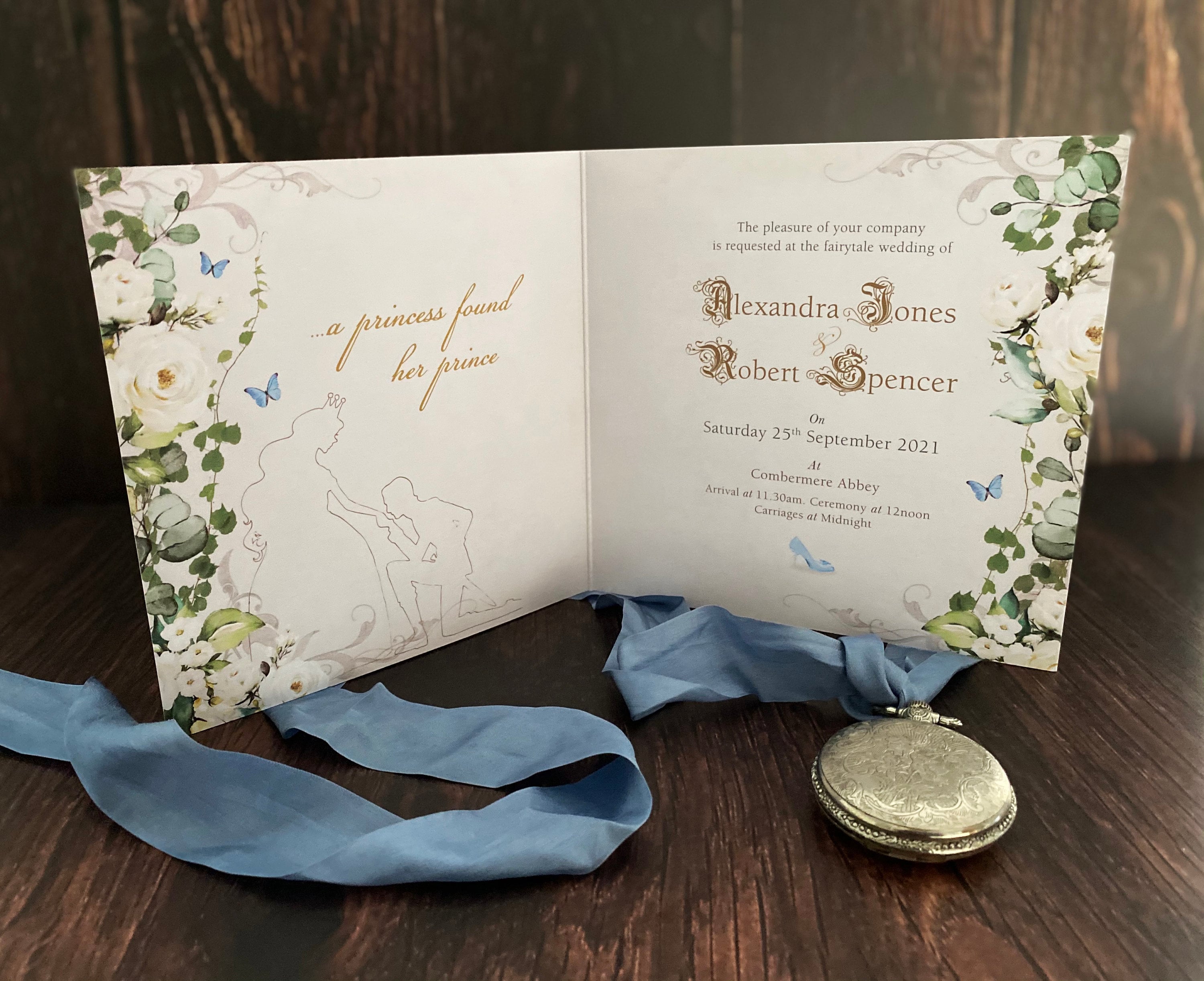 Disney Wedding Invitation Cinderella Wedding Invitation Navy - Etsy