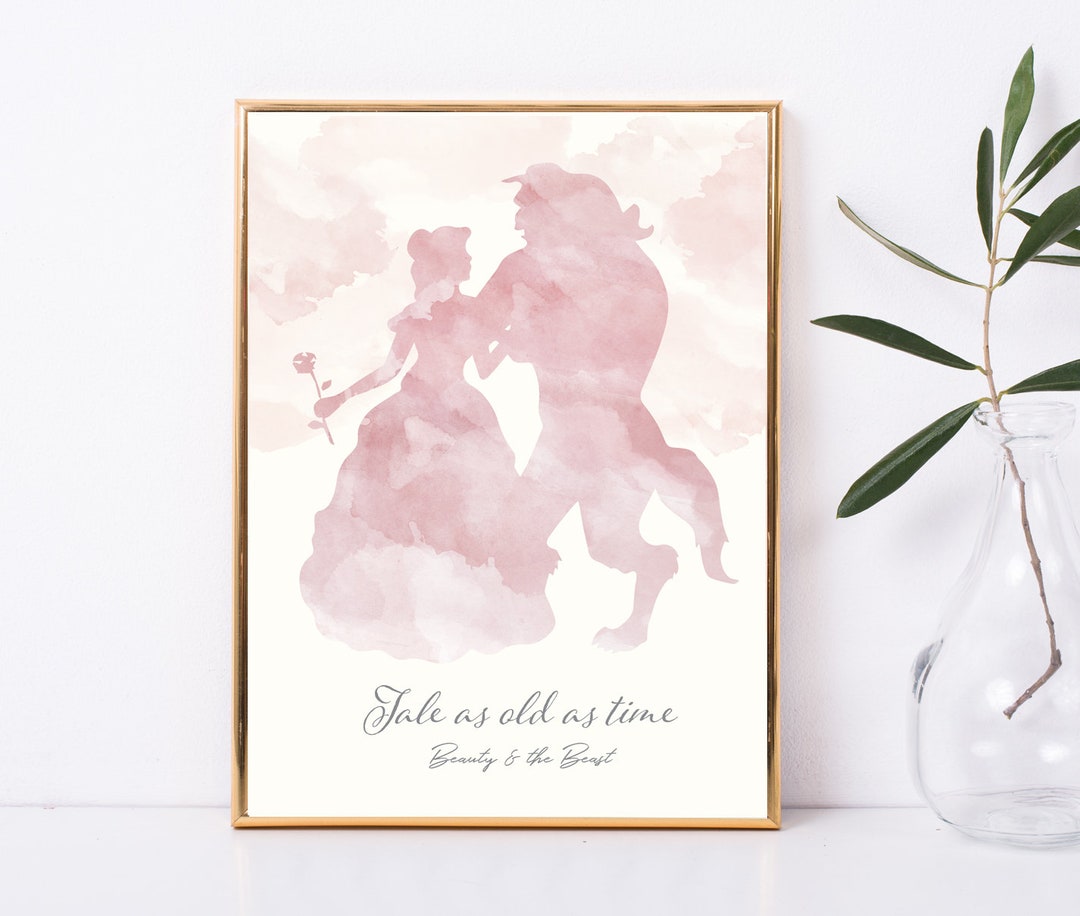 Beauty and the Beast Print, Disney Wedding Print, Disney Wall Print ...