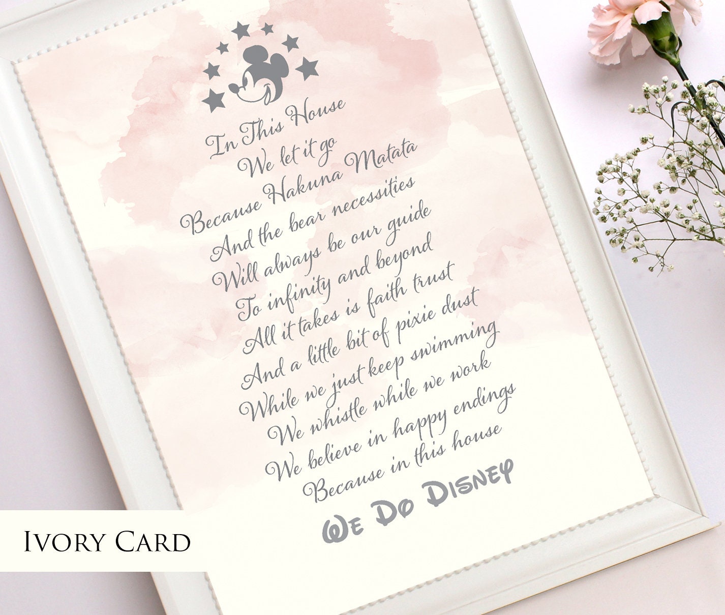 Disney Print Disney Quote Mickey Mouse Disney Wall Art New - Etsy