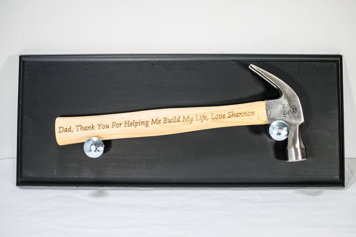 Handmade Wall Mounted Hammer Plaque Custom Crafted in Hardwoods - Etsy
