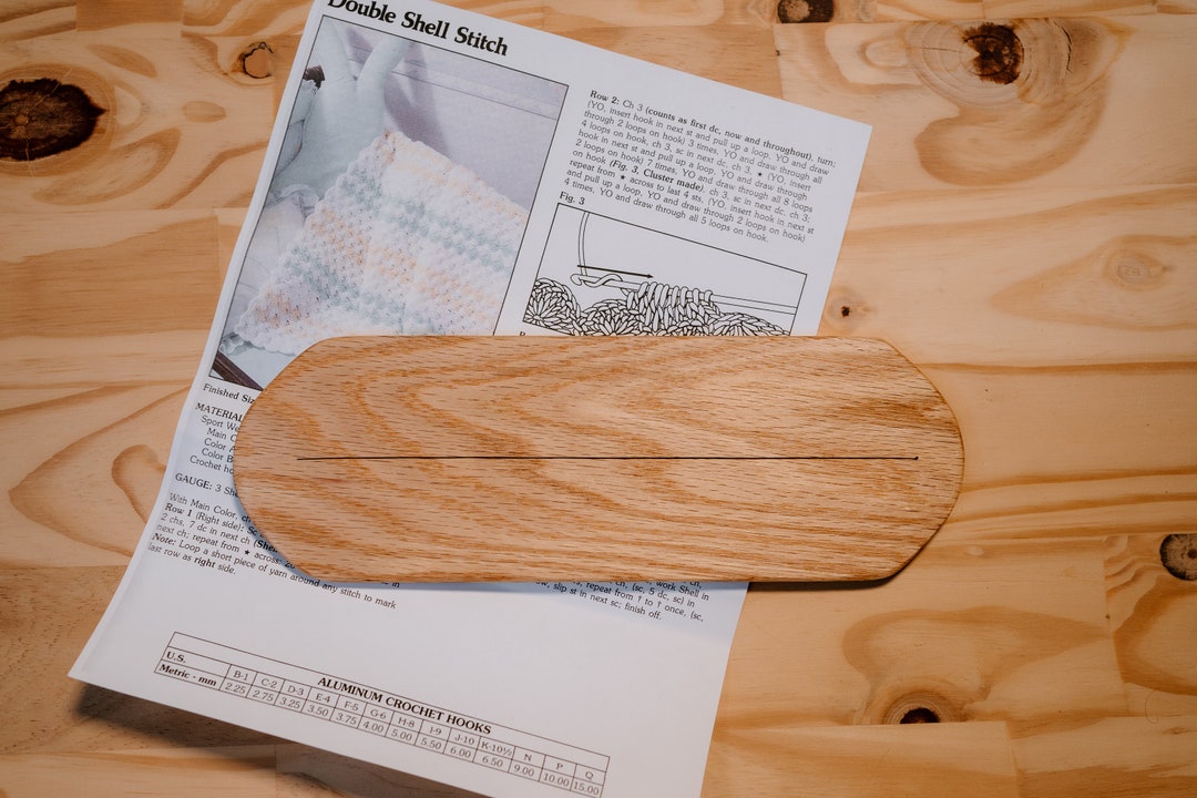 Wood Pattern Line Keeper Holder for Crochet Knitting Needle - Etsy