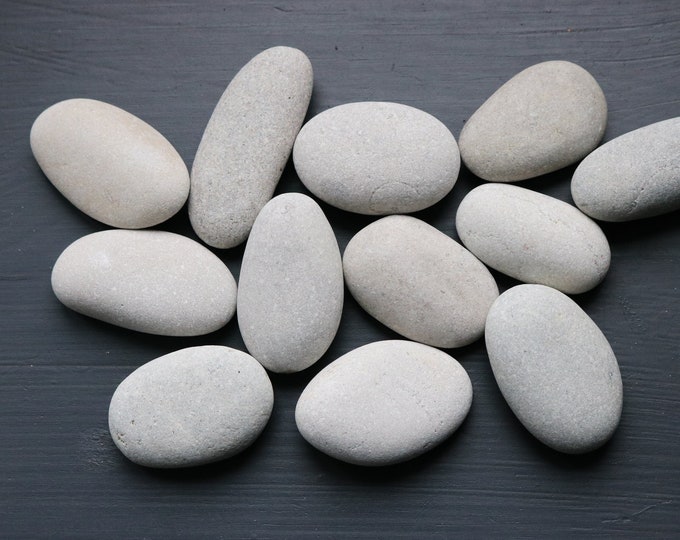 Rocks for Painting Large Flat Grey Stones Craft Pebbles Baltic Sea ...