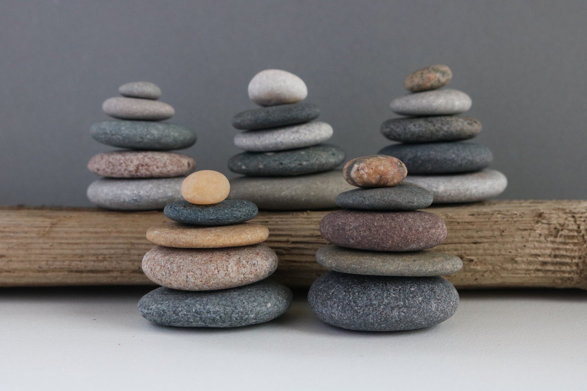 Tiny Stacking Stones Miniature Pebble Cairn Zen Balance - Etsy UK