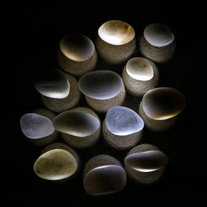 Battery Operated Small Night Light Quartz Beach Stone - Etsy