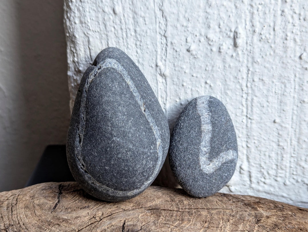 Wishing Stones - Natural Banded Lucky Stones - Rare Decorative Wish ...