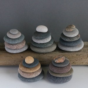 Tiny Stacking Stones - Miniature Pebble Cairn - Zen Balance - Stackable ...