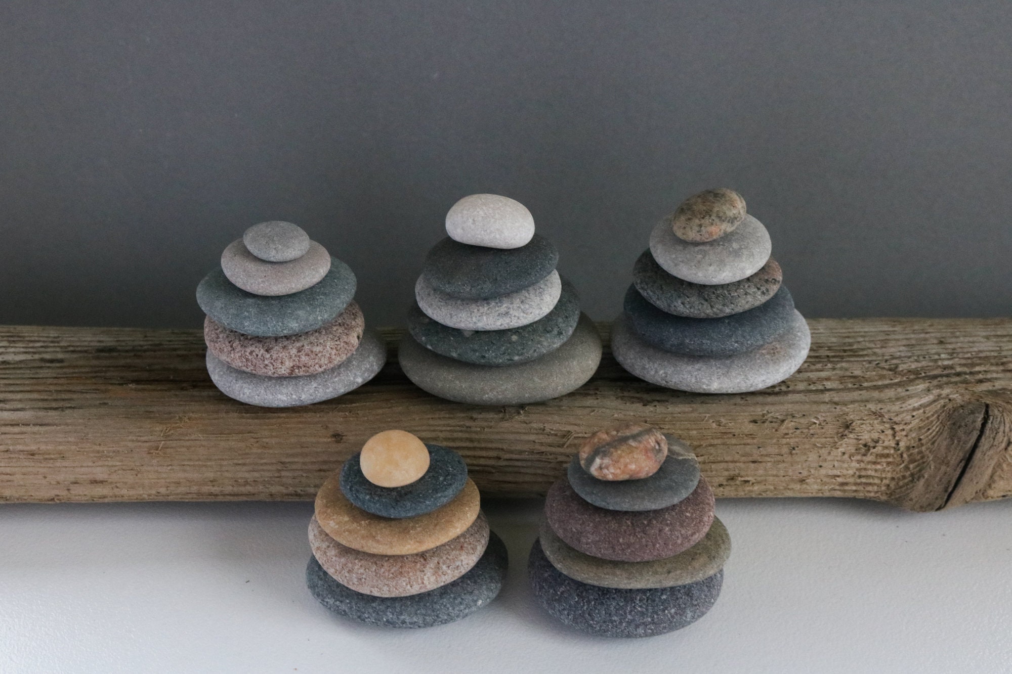 Tiny Stacking Stones Miniature Pebble Cairn Zen Balance - Etsy UK