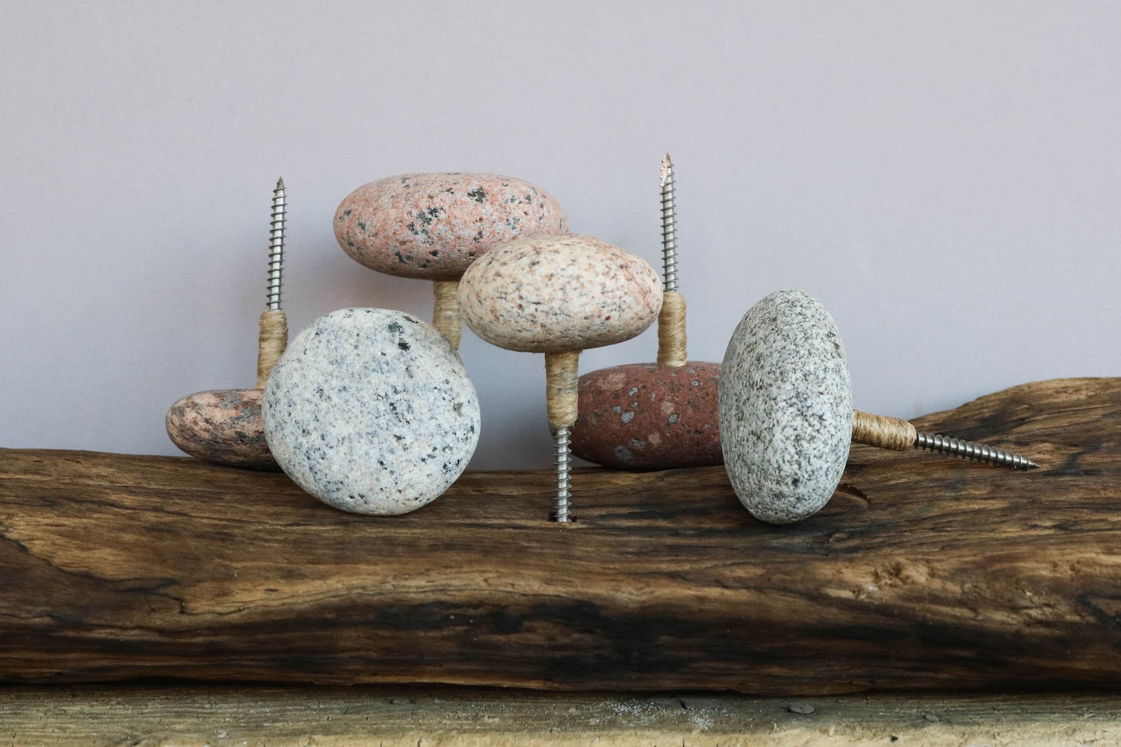 Wall Hook Decorative Granite Beach Stone Towel Holder - Etsy