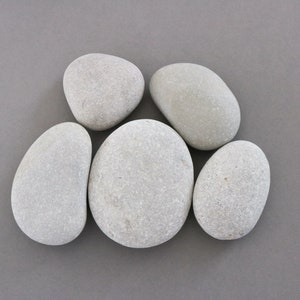 Set of Smooth Rocks for Painting - Naturally Tumbled Flat Sea Stones ...