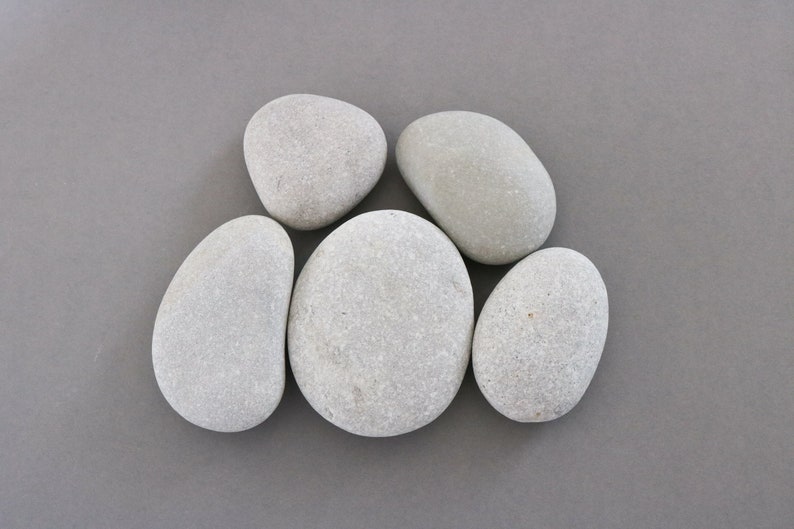 Set of Smooth Rocks for Painting - Naturally Tumbled Flat Sea Stones ...