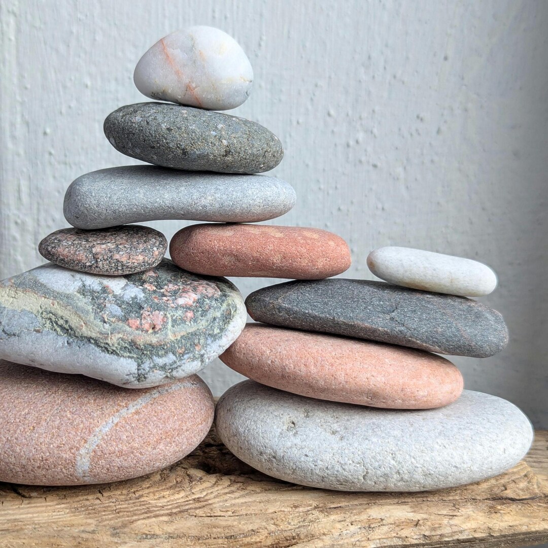 Zen Garden Kit - Meditative Art Sculpture - Stackable Stones ...