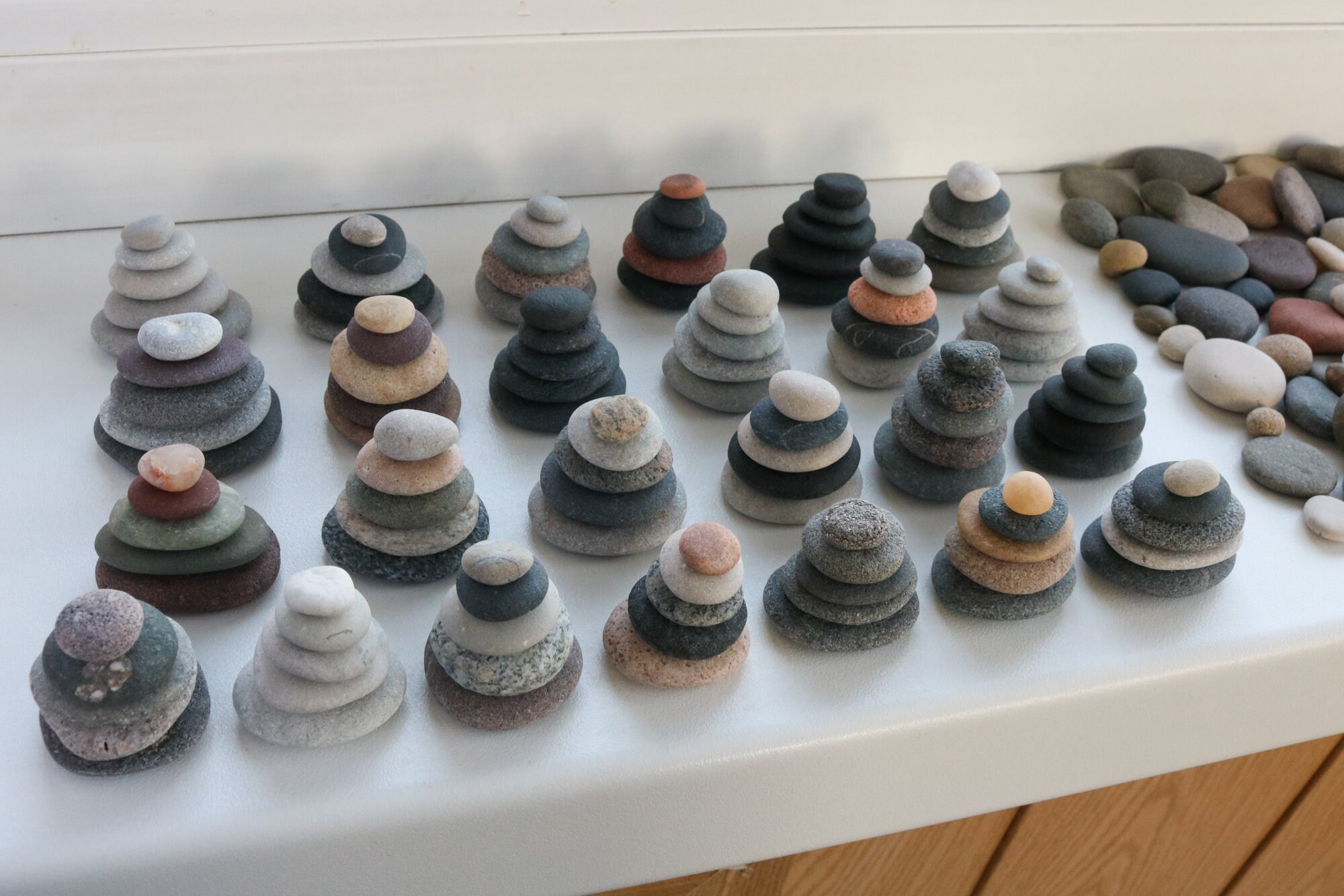 Tiny Stacking Stones Miniature Pebble Cairn Zen Balance - Etsy UK