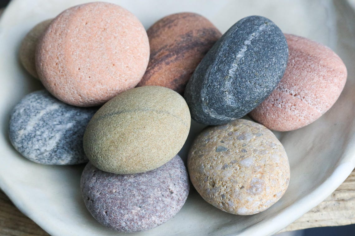 Decorative Rock Mix - Naturally Tumbled Colorful Sea Stones - Pebble ...