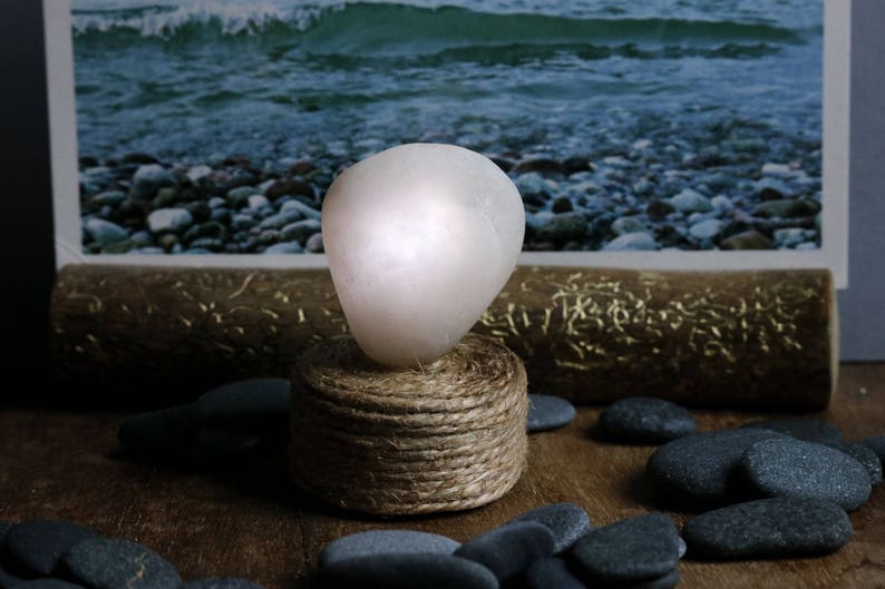 Battery Operated Small Night Light Quartz Beach Stone - Etsy