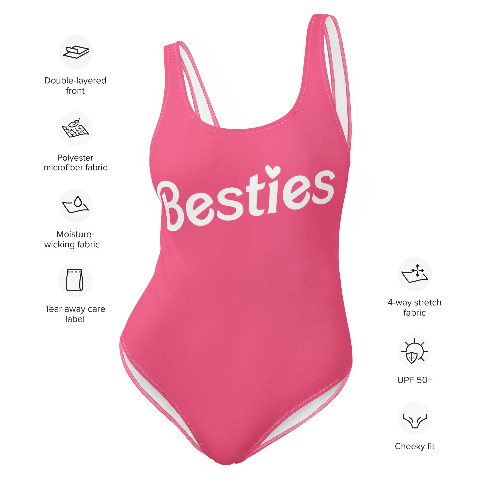 Besties One-piece Swimsuit for Girls Trip | Matching Girls Trip Bathing ...