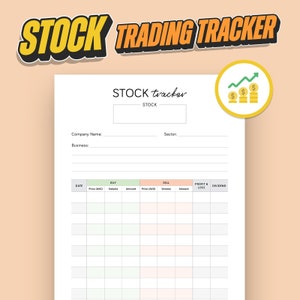 Stock Investment Trading Tracker A4 | Digital | Printable PDF - Etsy