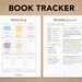 Book Tracker Book Lover Book Review Reading Log | Etsy
