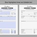 Custom Order Form - Editable | Fillable PDF Template | Printable A4 ...