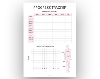 Fitness Progress Tracker - Etsy