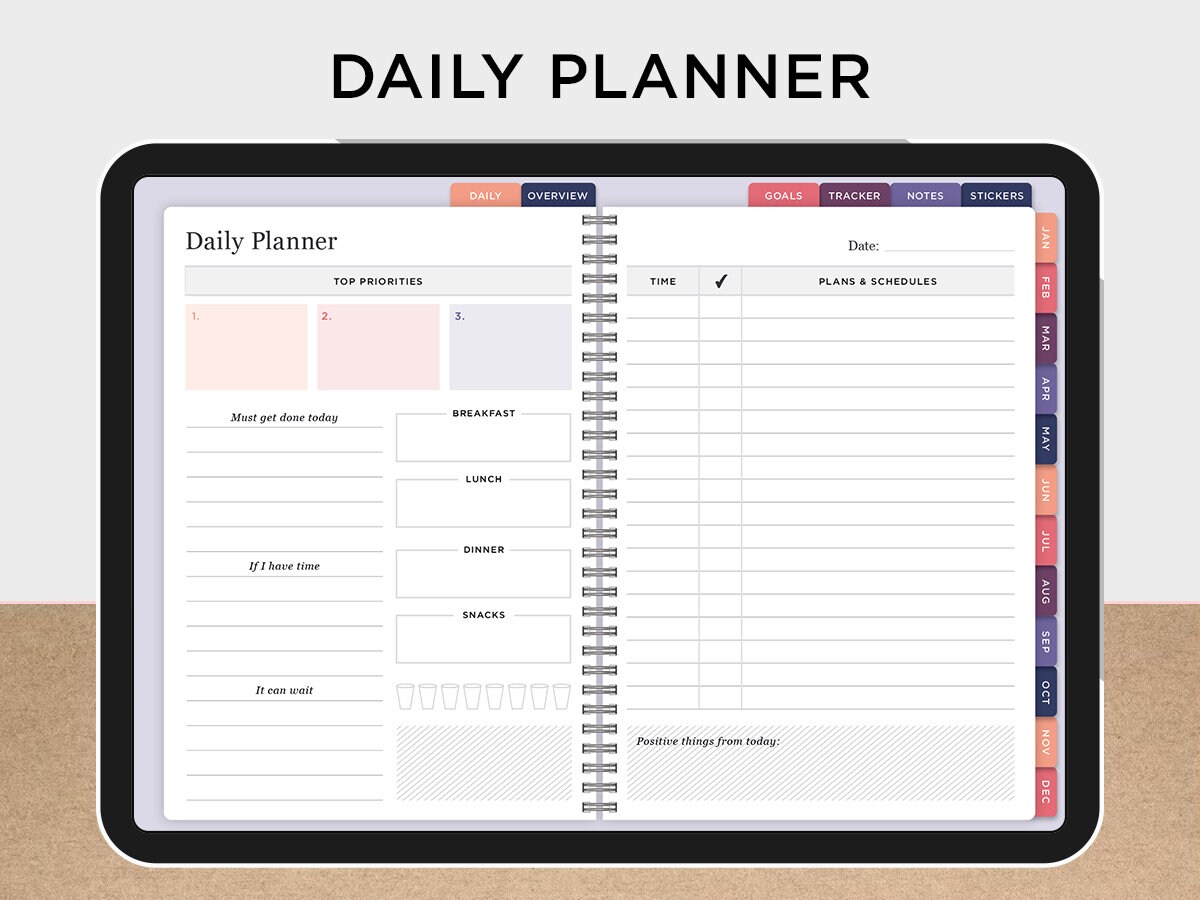 Digital Planner, iPad Planner, Goodnotes Planner, Purple Theme Digital ...