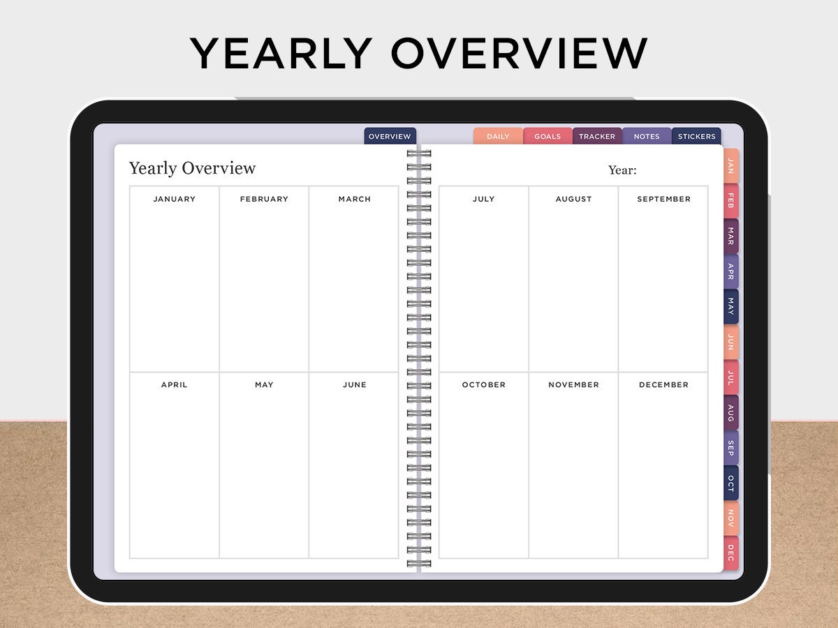 Digital Planner, iPad Planner, Goodnotes Planner, Purple Theme Digital ...