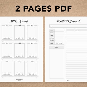 Book Tracker | Book Lover | Book Review | Reading Log Bookshelf ...