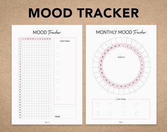 Monthly Mood Tracker - Etsy